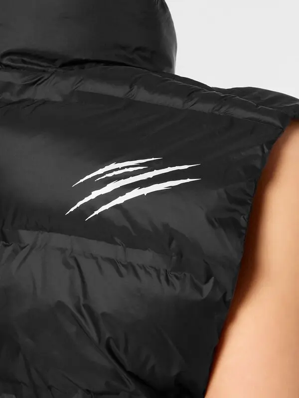 PLEIN SPORT Padded Nylon Vest - Black