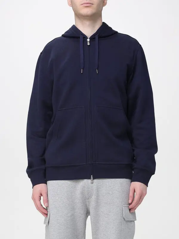 Brunello Cucinelli Zip-up Hoodie - Blue