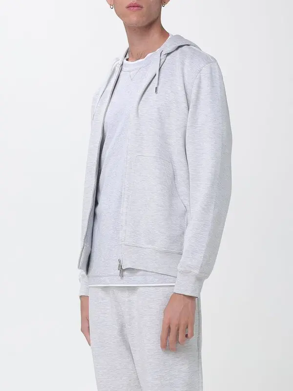 Brunello Cucinelli Zip-up Hoodie - Grey