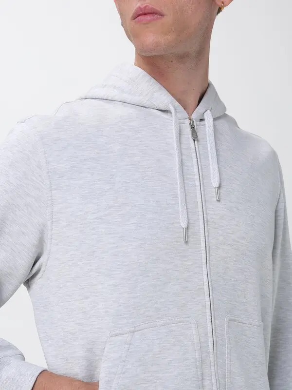 Brunello Cucinelli Zip-up Hoodie - Grey