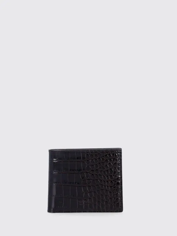 TOM FORD Crocodile Print Leather Wallet