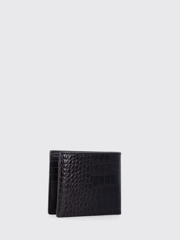 TOM FORD Crocodile Print Leather Wallet