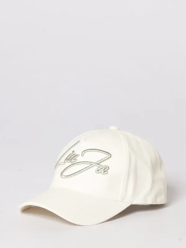 Liu Jo Cotton Baseball Cap With Embroidered Logo - White