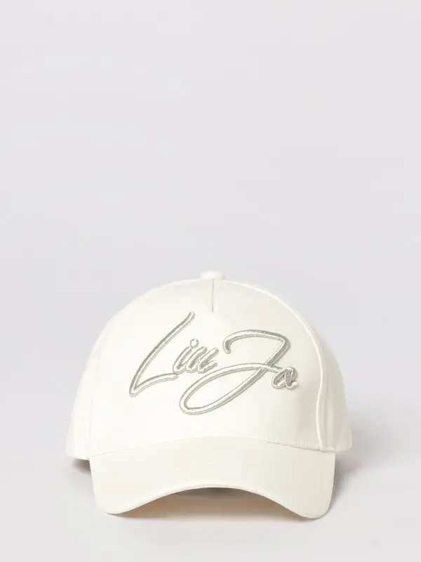 Liu Jo Cotton Baseball Cap With Embroidered Logo - White