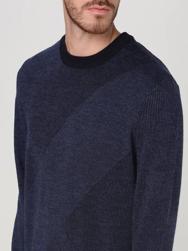 BOSS Pullover Jumper With Geometric Pattern