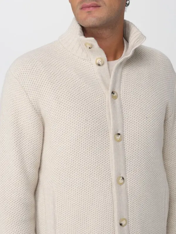 XC Button-detailed Knit Cardigan - Natural