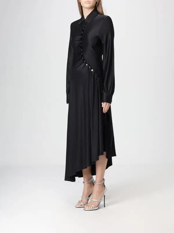 Rabanne Asymmetrical Button-detailed Shirt Dress