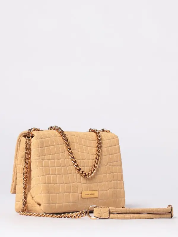 Marc Jacobs The Dual Crocodile Print Suede Bag
