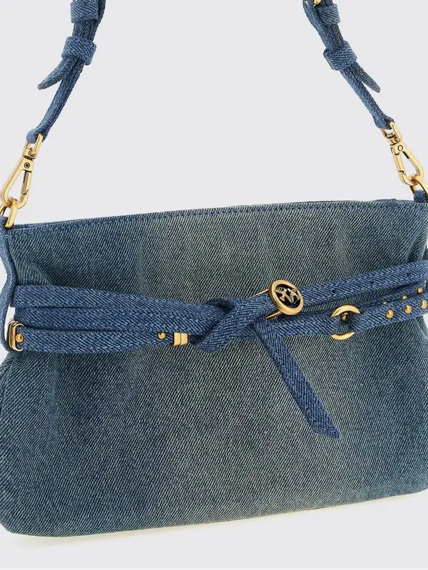 Pinko Belt Bag Mini Denim Shoulder Bag