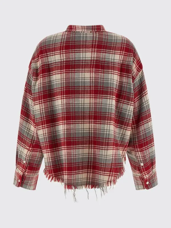 R13 Cotton Check Print Shirt