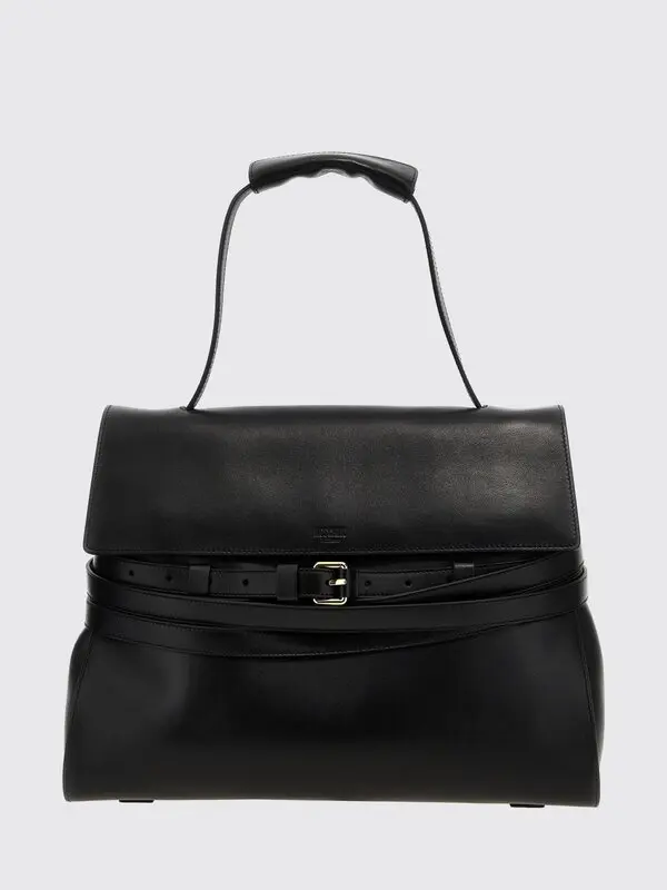 Moschino Tie Me Nappa Leather Bag - Black