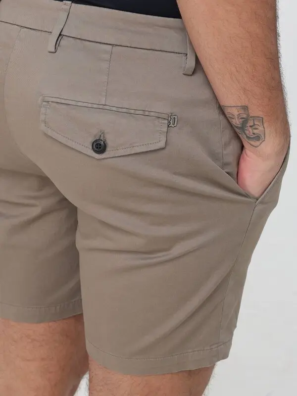 DONDUP Stretch Cotton Chino Shorts - Brown