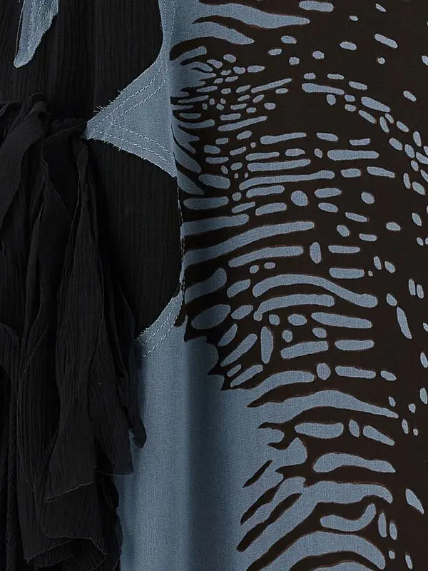 FERRAGAMO Printed Silk Mini Skirt