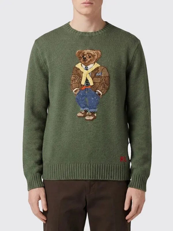 Polo Ralph Lauren Embroidered Bear Crewneck Pullover