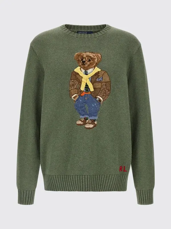 Polo Ralph Lauren Embroidered Bear Crewneck Pullover