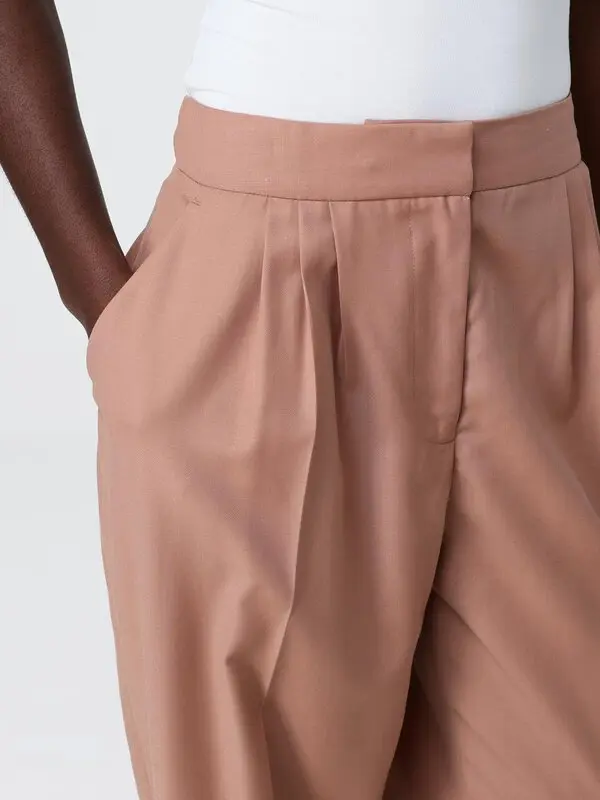 TWINSET Stretch Cotton Classic Trousers - Brown