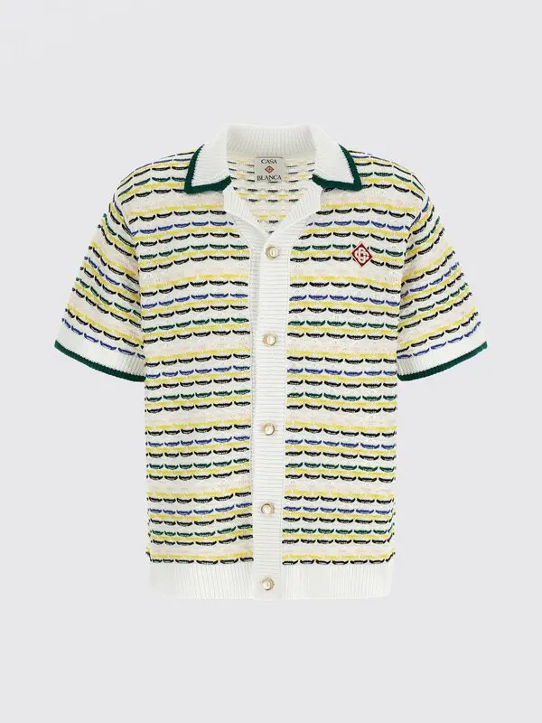 Casablanca Crochet Cotton Shirt