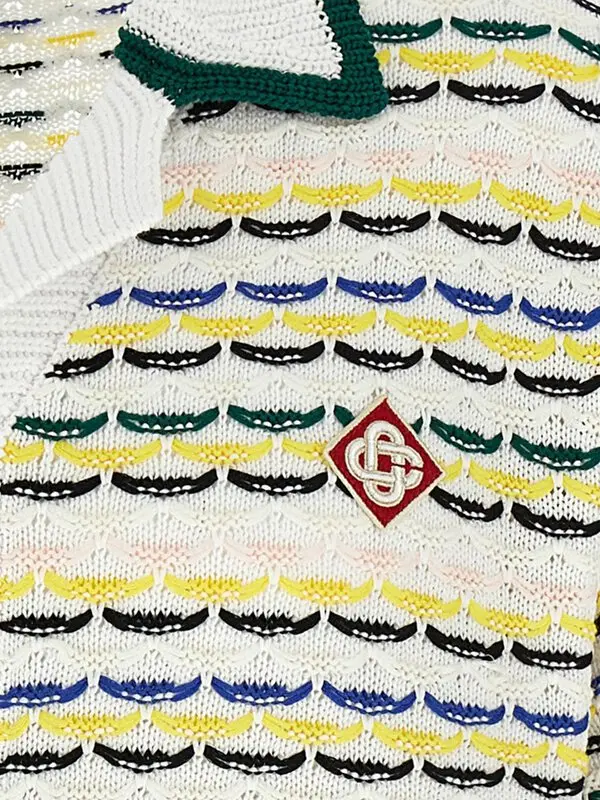 Casablanca Crochet Cotton Shirt