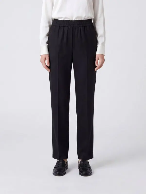 GOLDEN GOOSE Wide-leg Trousers - Black