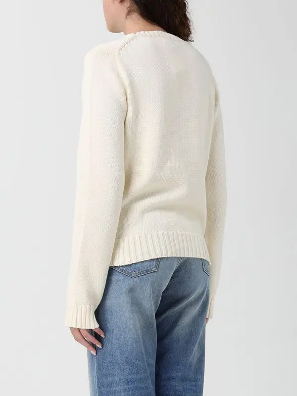 Polo Ralph Lauren Cream Jumper With American Flag Motif