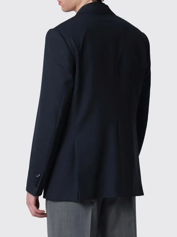 LARDINI Single-breasted Blazer In Pure Virgin Wool With Classic Lapels