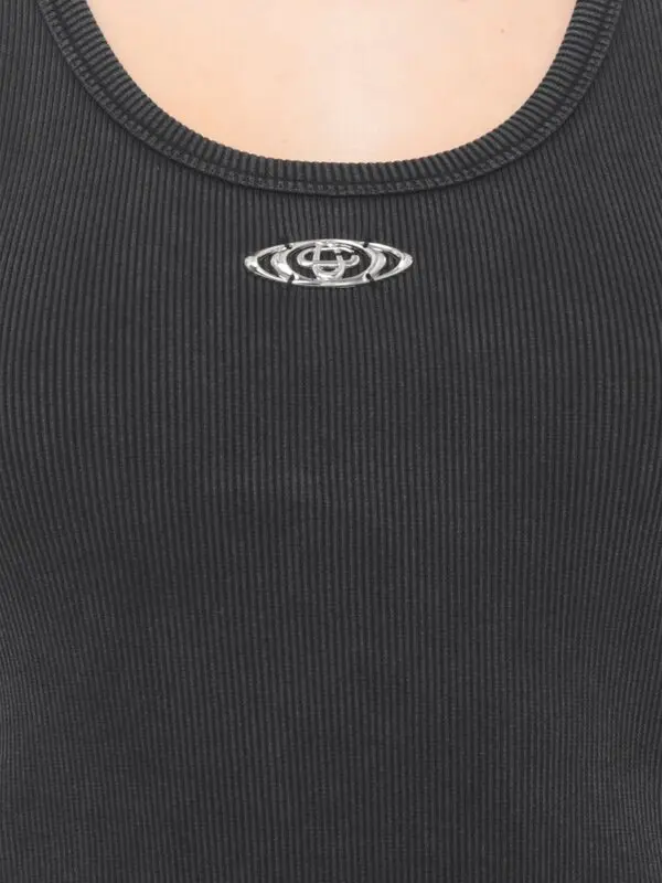 Casablanca Ribbed Jersey Tank Top