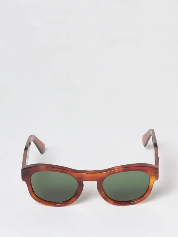 OPHY X BORSALINO Ingrid Rounded Acetate Sunglasses - Leather