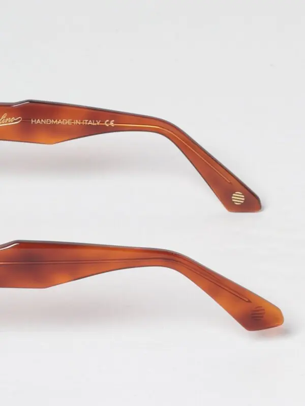 OPHY X BORSALINO Ingrid Rounded Acetate Sunglasses - Leather