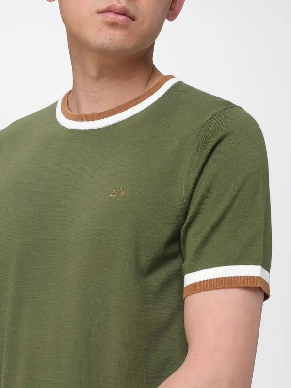 SUN 68 Basic Cotton T-shirt - Green