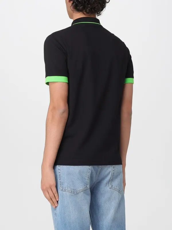 SUN 68 Cotton Polo Shirt - Black