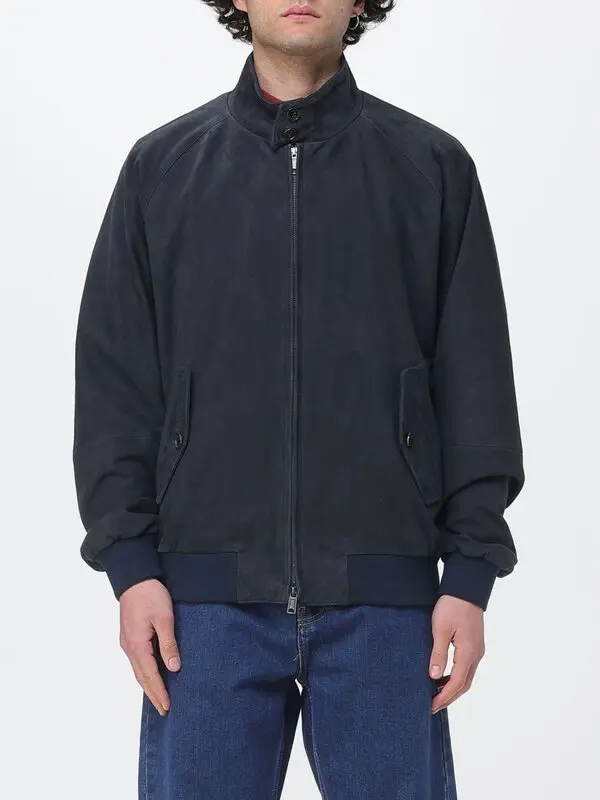 BARACUTA Suede Bomber Jacket