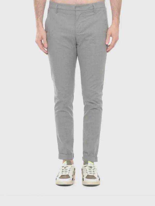 DONDUP Stretch Cotton Chino Trousers - Grey