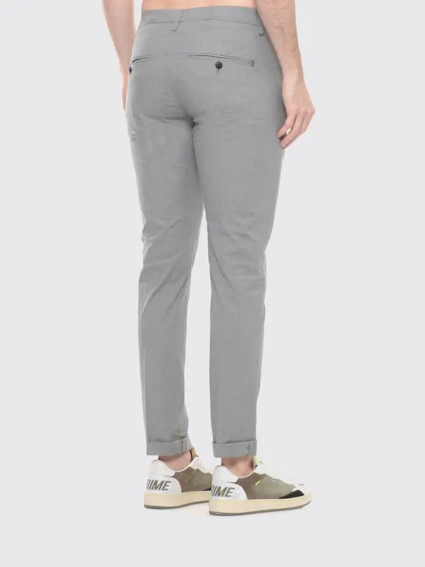 DONDUP Stretch Cotton Chino Trousers - Grey