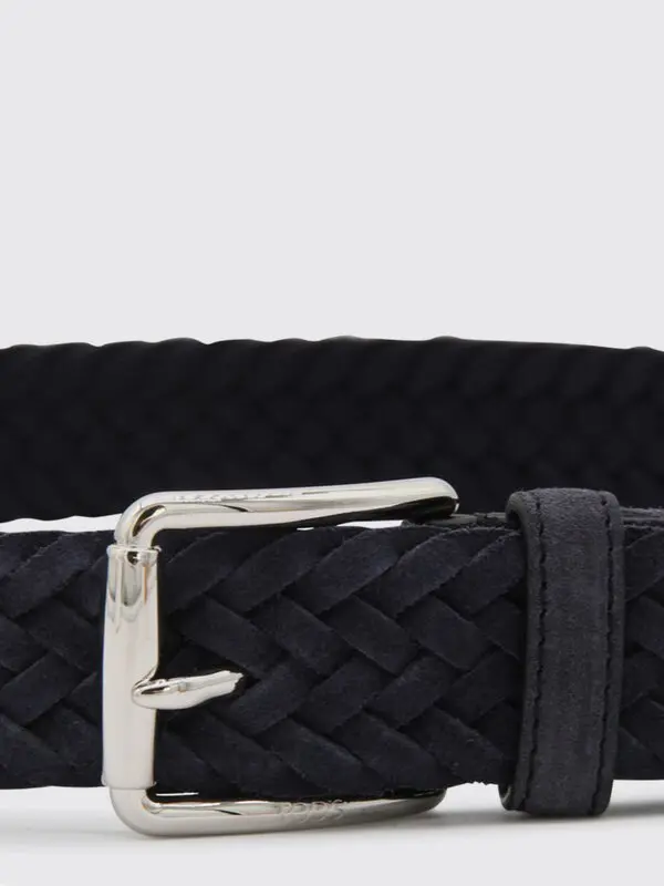 TOD'S Braided Suede Belt - Blue