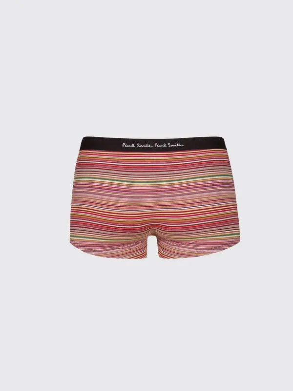 Paul Smith Set Of 5 Striped Cotton Boxers - Black