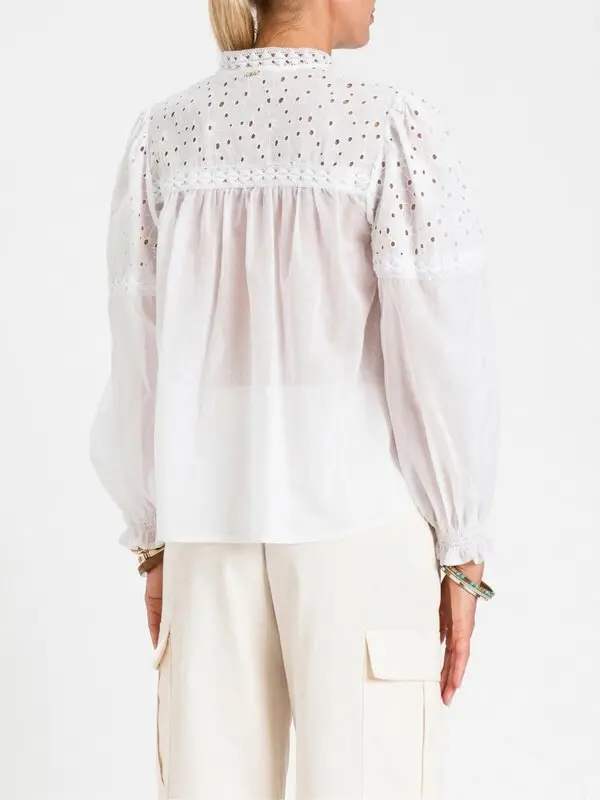 TWINSET Sangallo Lace Cotton Shirt