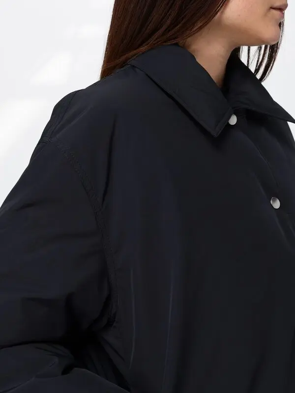 JIL SANDER Cropped Padded Shirt Jacket In Technical Fabric