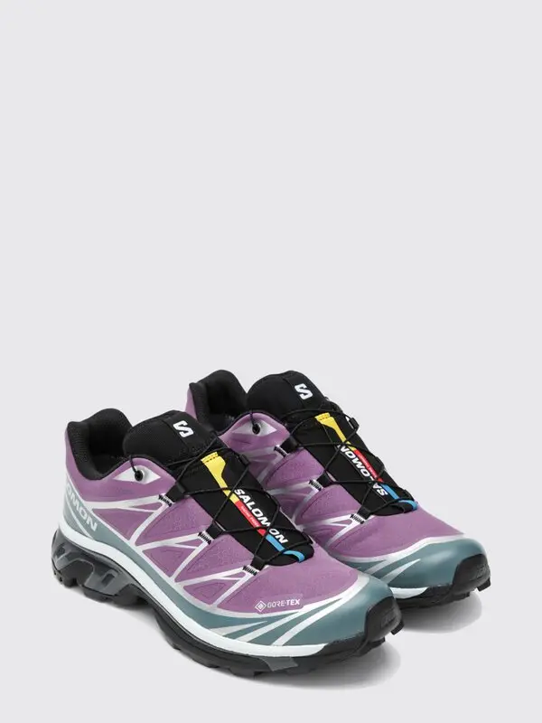 SALOMON Xt-6 Gore-tex® Technical Fabric Sneakers With Abstract Pattern And Notched Sole