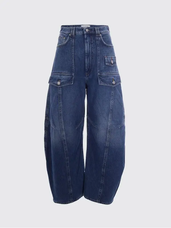 Sportmax Cotton Denim Baggy Jeans