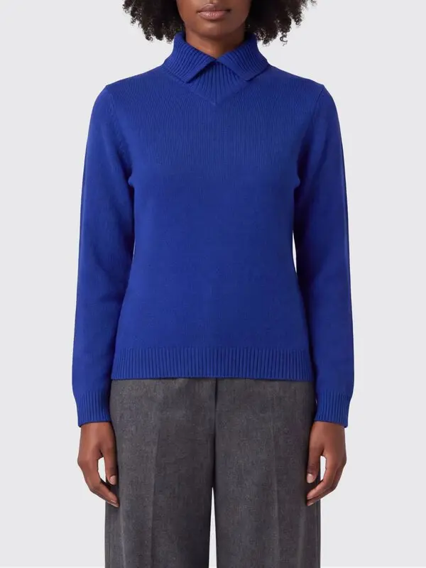 JIL SANDER Ribbed Pure Wool Turtleneck Sweater - Violet