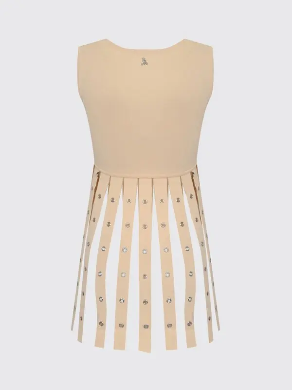 Patrizia Pepe Fringed Cotton Blend Top