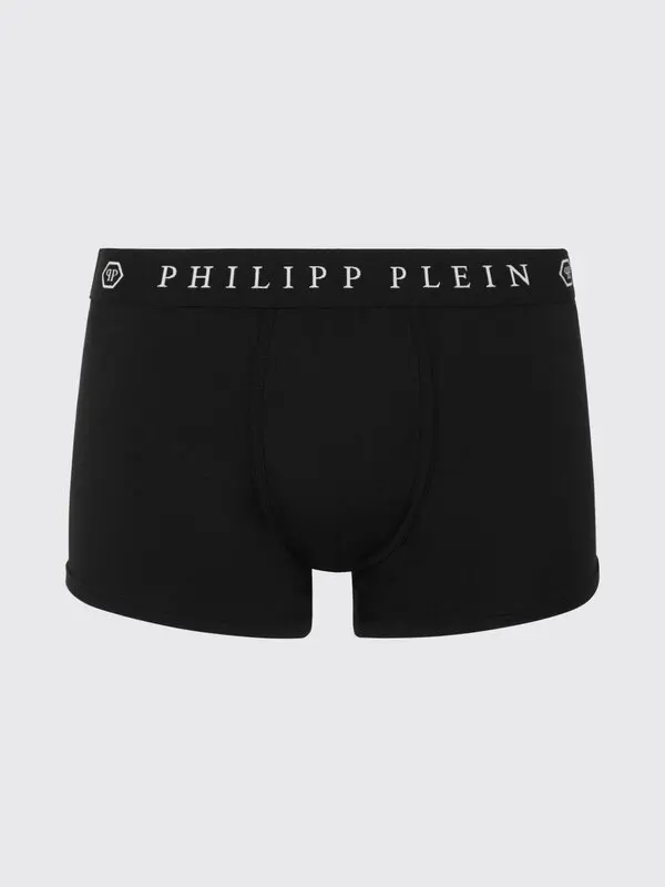 Philipp Plein Stretch Cotton Blend Boxers - Black
