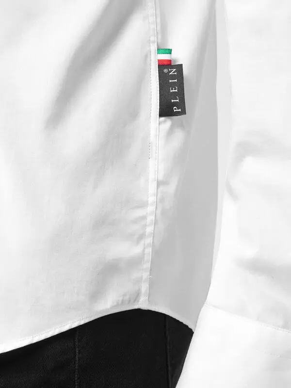Philipp Plein Cotton Poplin Shirt - White