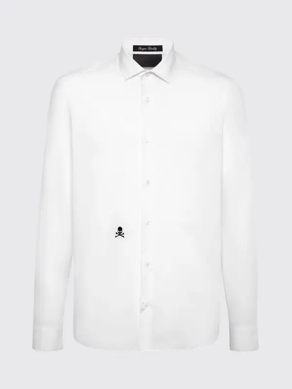 Philipp Plein Cotton Poplin Shirt - White