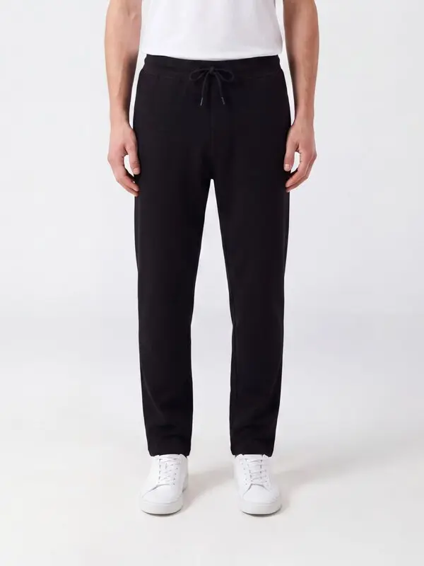 Brunello Cucinelli Wool And Silk Drawstring Jogging Trousers - Black