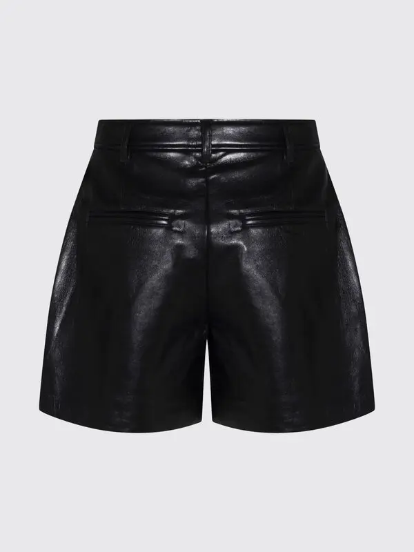 ANINE BING Leather High-waisted Shorts