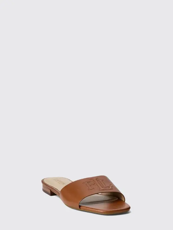 Ralph Lauren Everley Mule Sandals - Brown