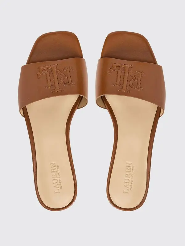 Ralph Lauren Everley Mule Sandals - Brown