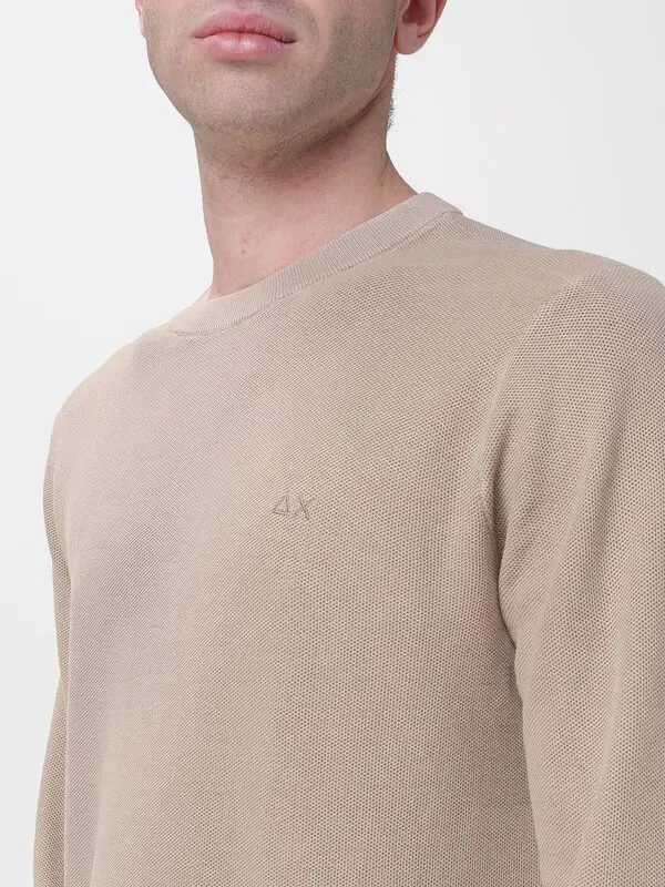 SUN 68 Cotton Crew Neck Pullover - Grey