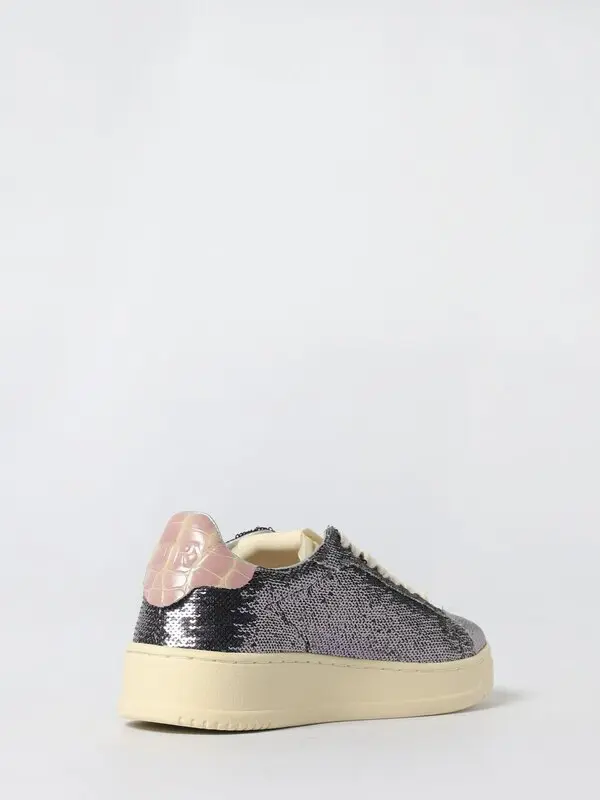 AUTRY Sequined Low Top Trainers - Brown